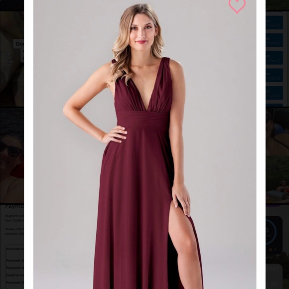 Kennedy Blue | Dresses | Nwt Kennedy Blue Rose In The Color Bordeaux ...